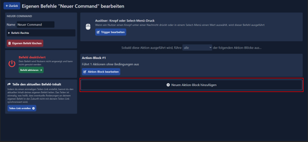 Eigene Befehle mit SCNX erstellen